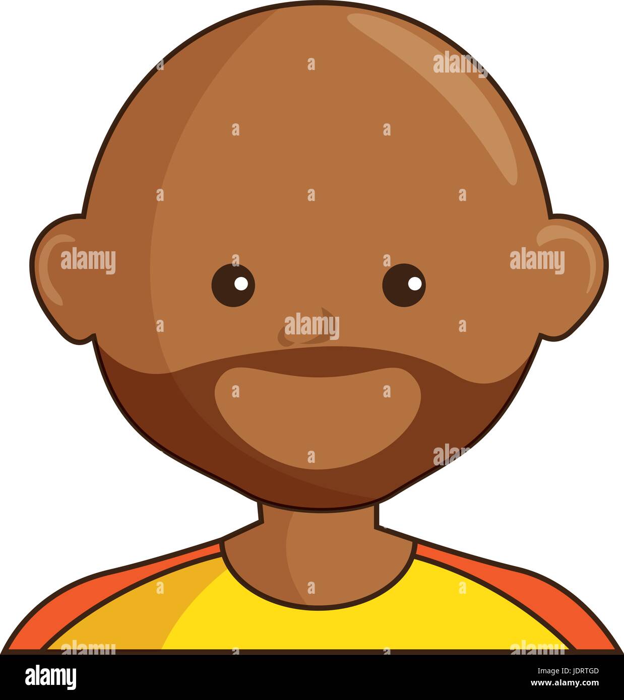 cartoon man icon over white background colorful design vector ...