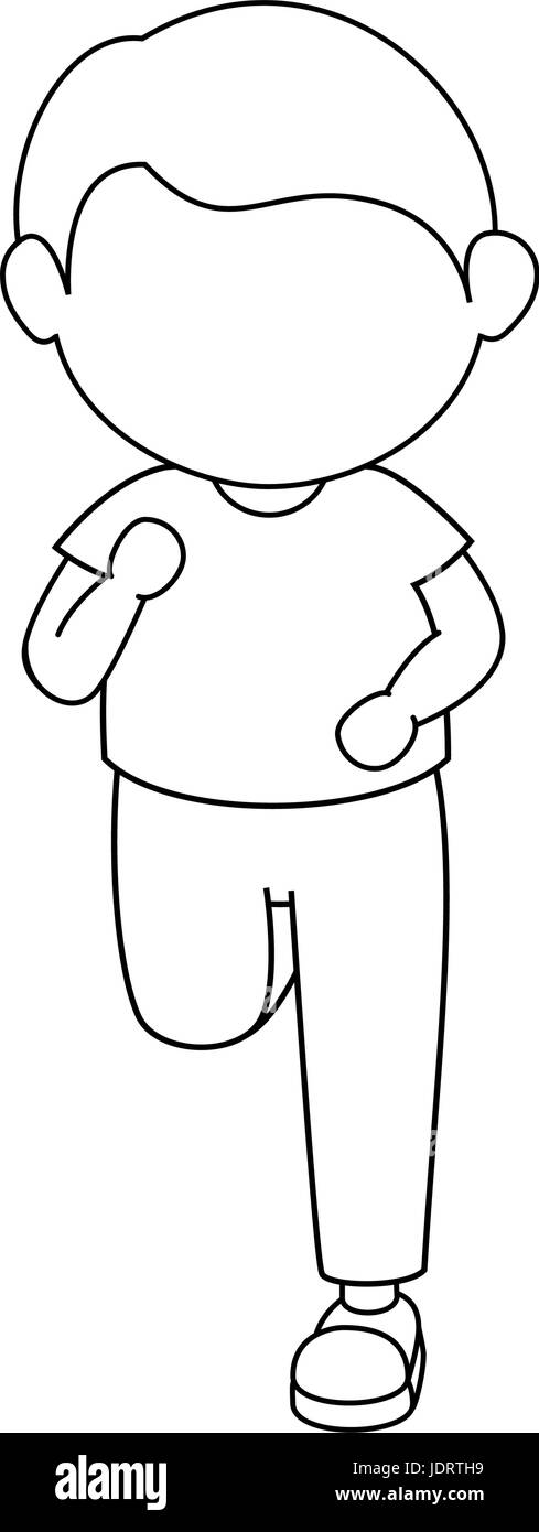 cartoon boy icon over white background vector illustration Stock Vector ...