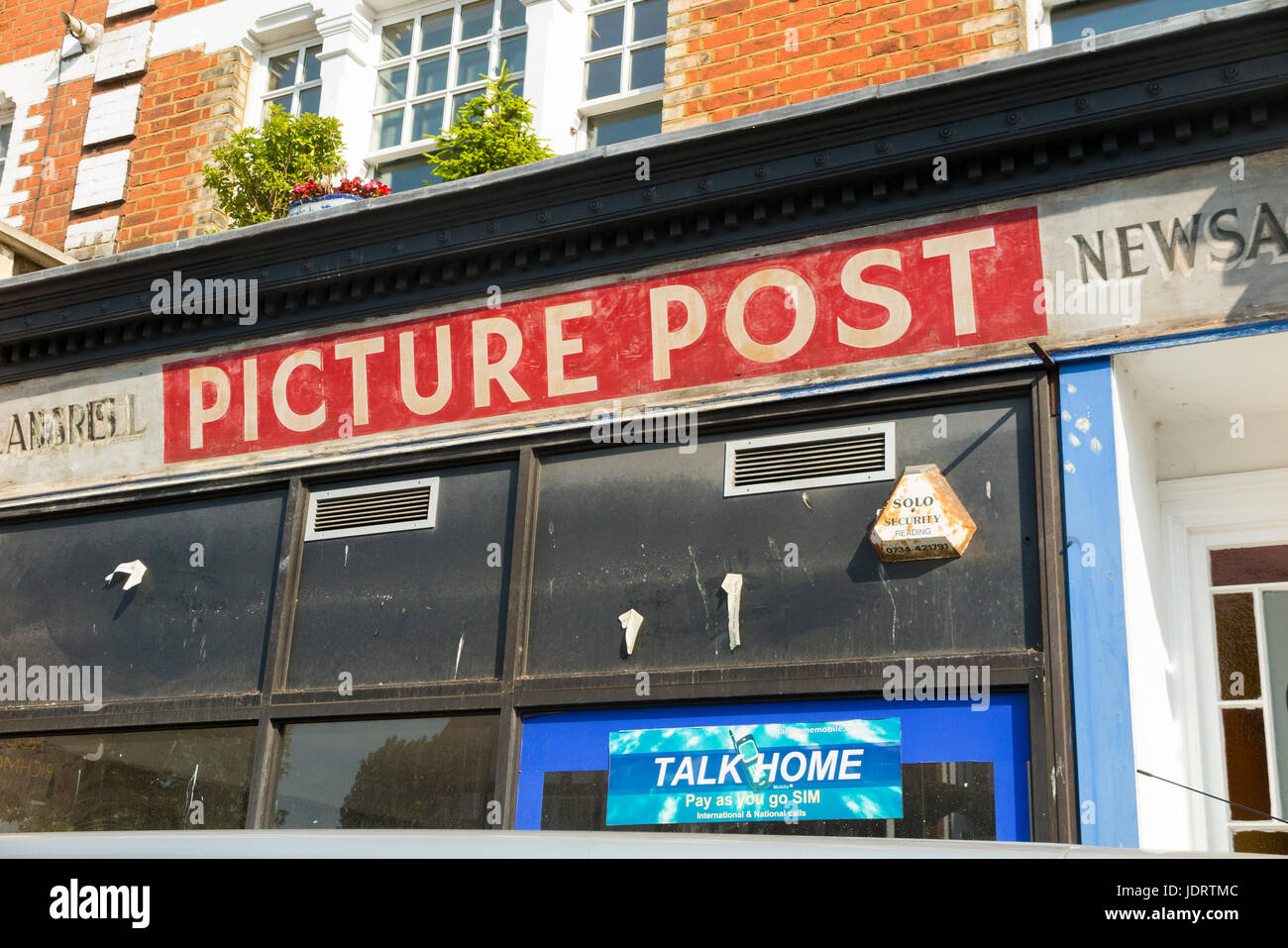 Picture post magazine mast-head logo / advert advertised on a shop ...