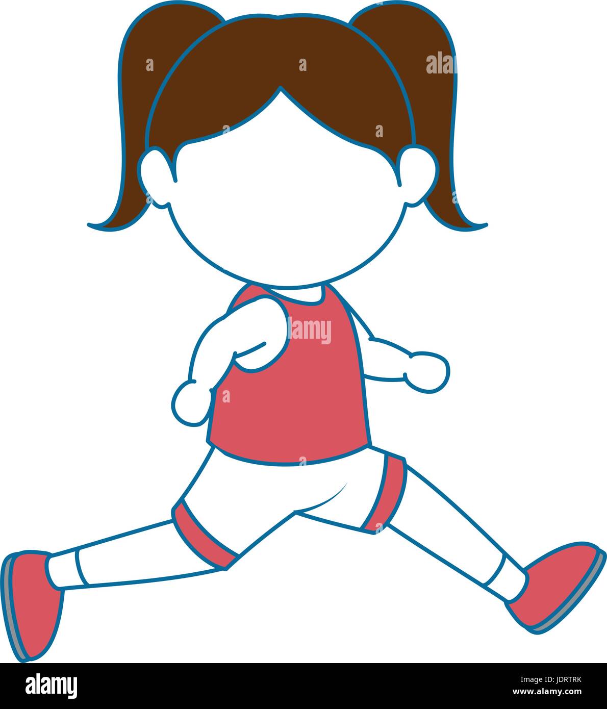 avatar gymnastic girl icon over white background vector illustration ...