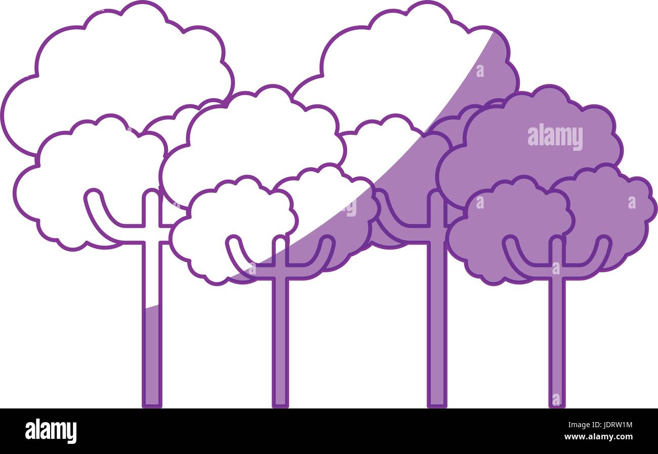 nature trees cartoon icon vector graphic illustration Stock Vector ...