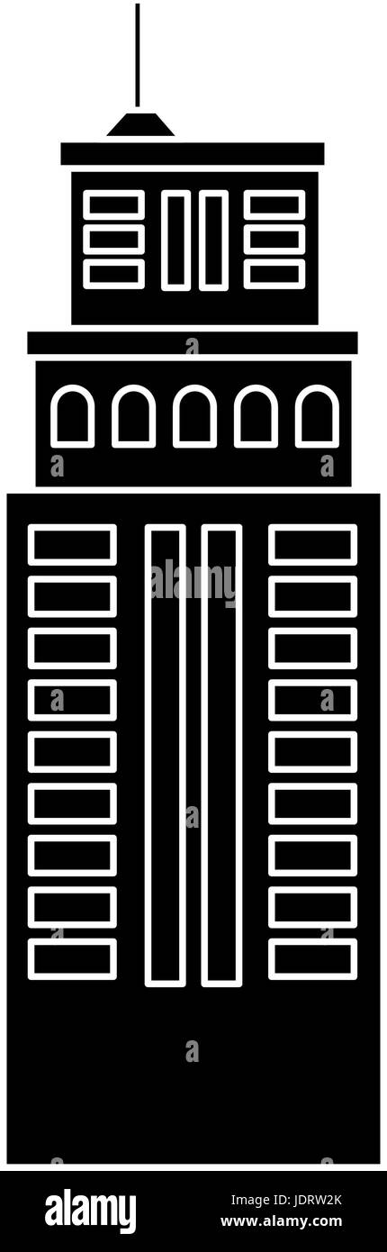 urban building tower icon vector graphic illustration Stock Vector ...