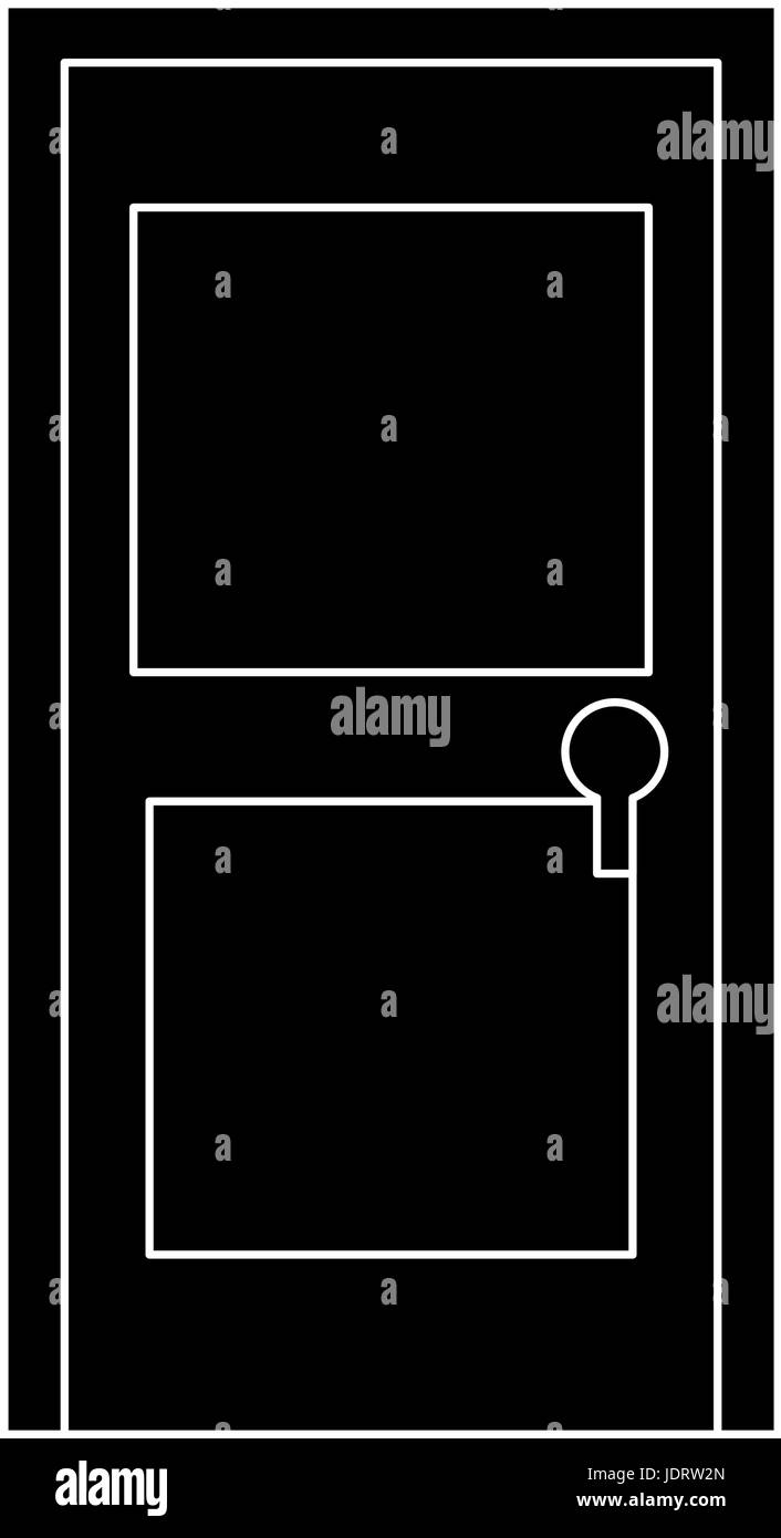 Door decoration icon cartoon Black and White Stock Photos & Images - Alamy