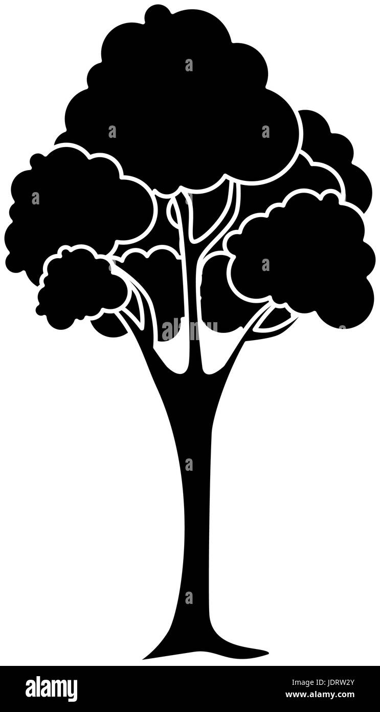 nature tree symbol icon vector graphic illustration Stock Vector Image ...