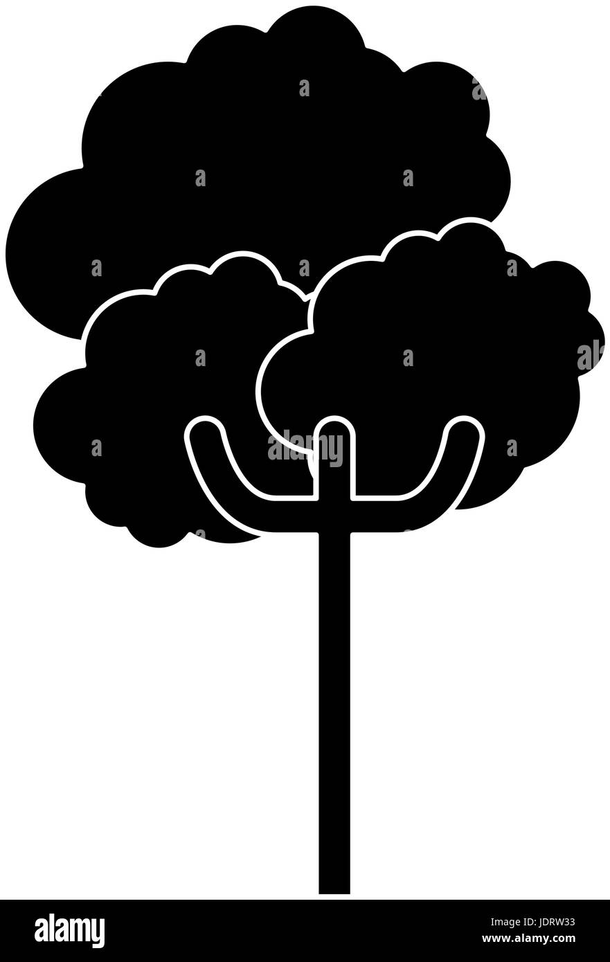 nature tree symbol icon vector graphic illustration Stock Vector Image ...
