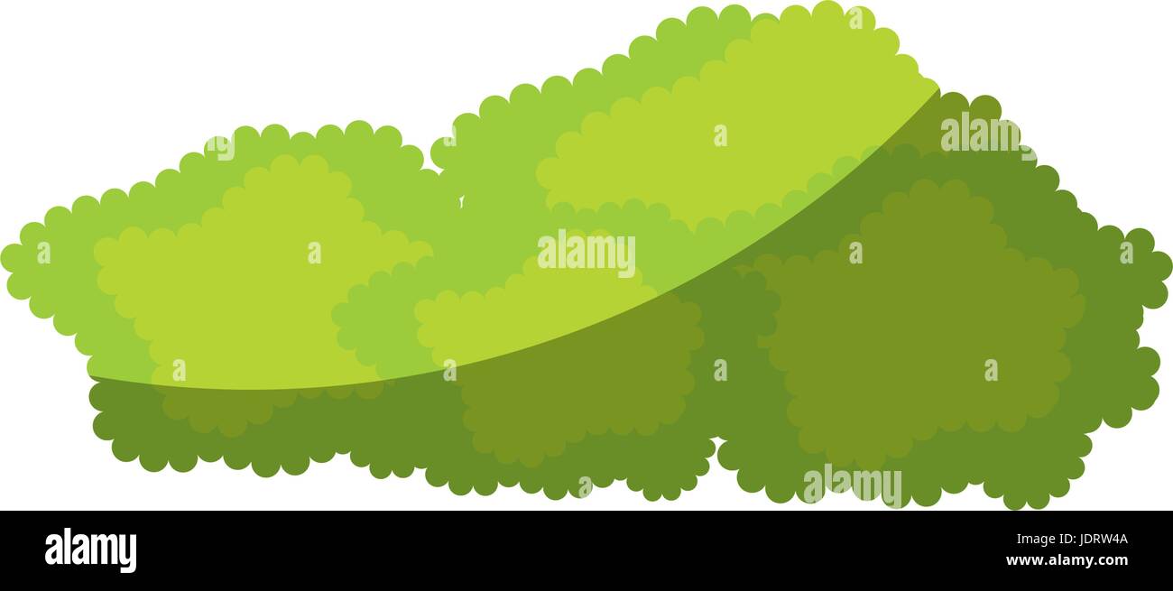 isolated bush cartoon icon vector graphic illustration Stock Vector ...