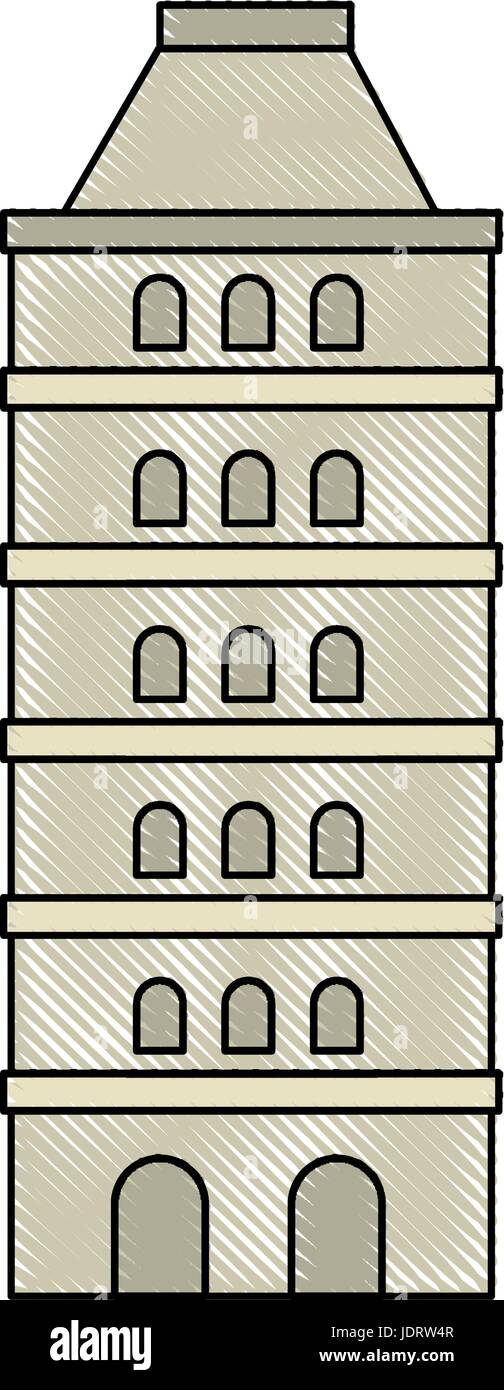 isolated building tower icon vector graphic illustration Stock Vector ...