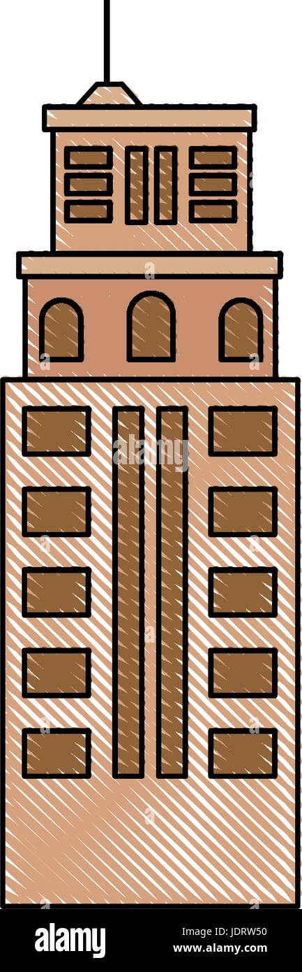 isolated building tower icon vector graphic illustration Stock Vector ...