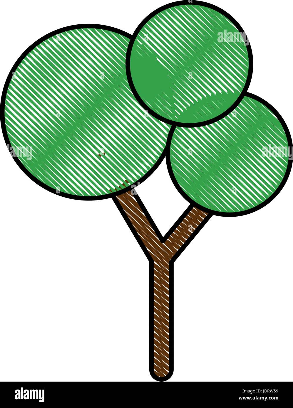 isolated scribble tree icon vector graphic illustration Stock Vector ...