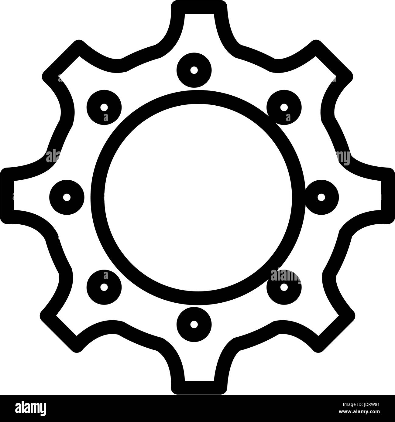 isolated gear icon vector illustration graphic design Stock Vector ...