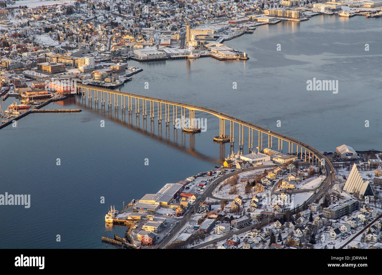 The Tromso Bridge Stock Photo - Alamy