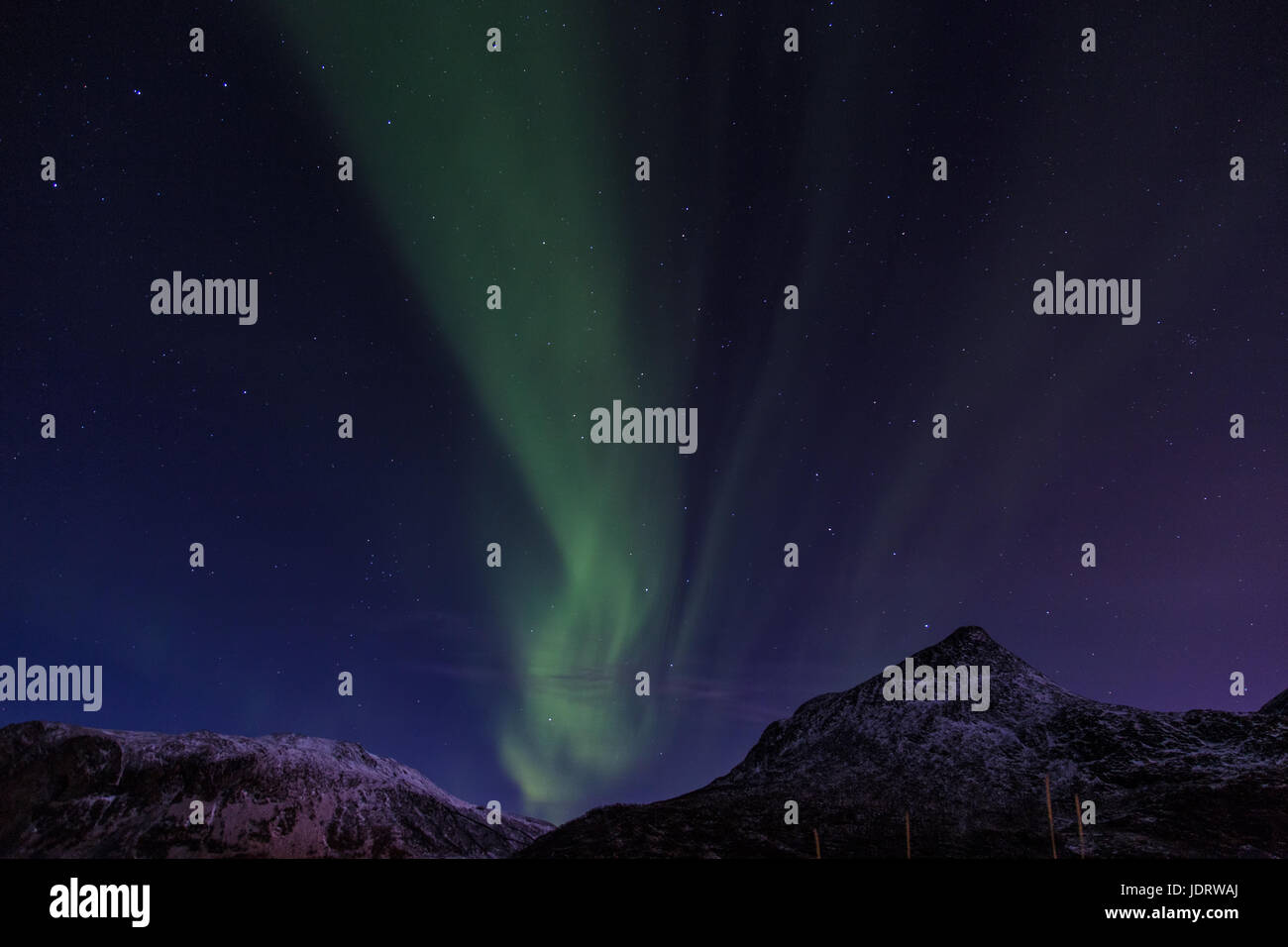 Aurora at Night Stock Photo - Alamy