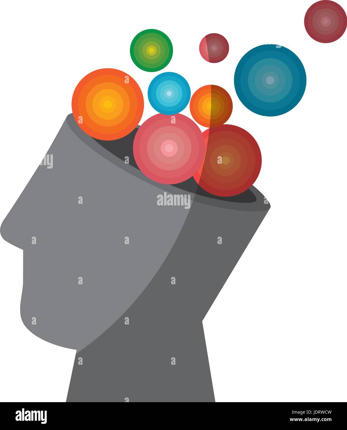 isolated abstract open mind vector illustration graphic design Stock ...