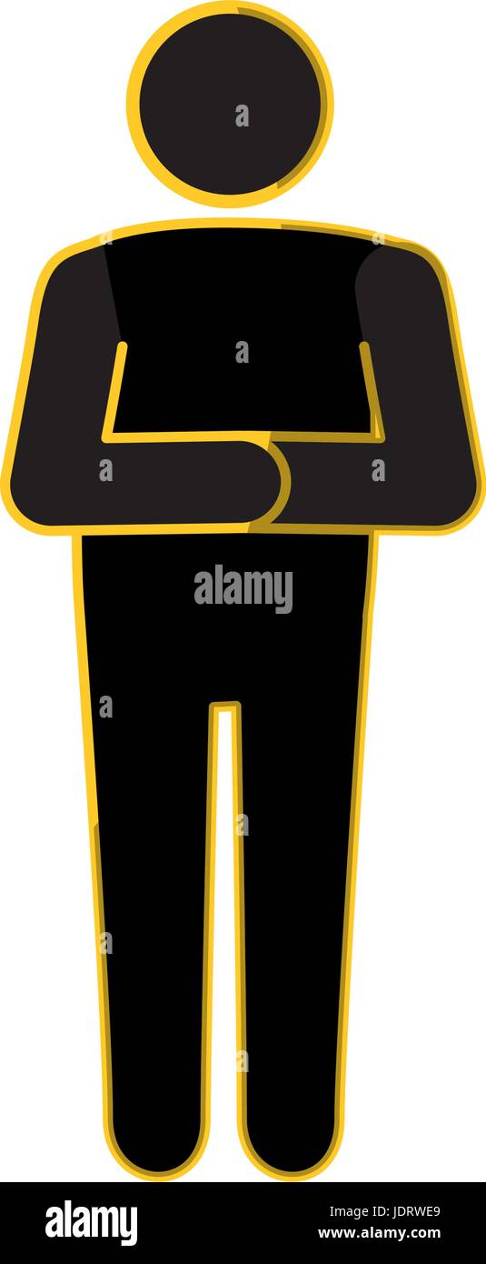 stand up man icon vector illustration graphic design Stock Vector Image ...