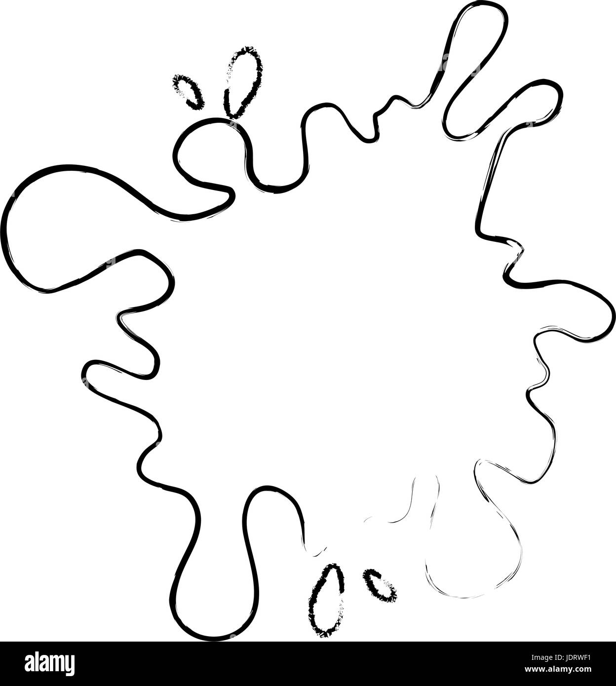 isolated paint stain vector illustration graphic design Stock Vector ...