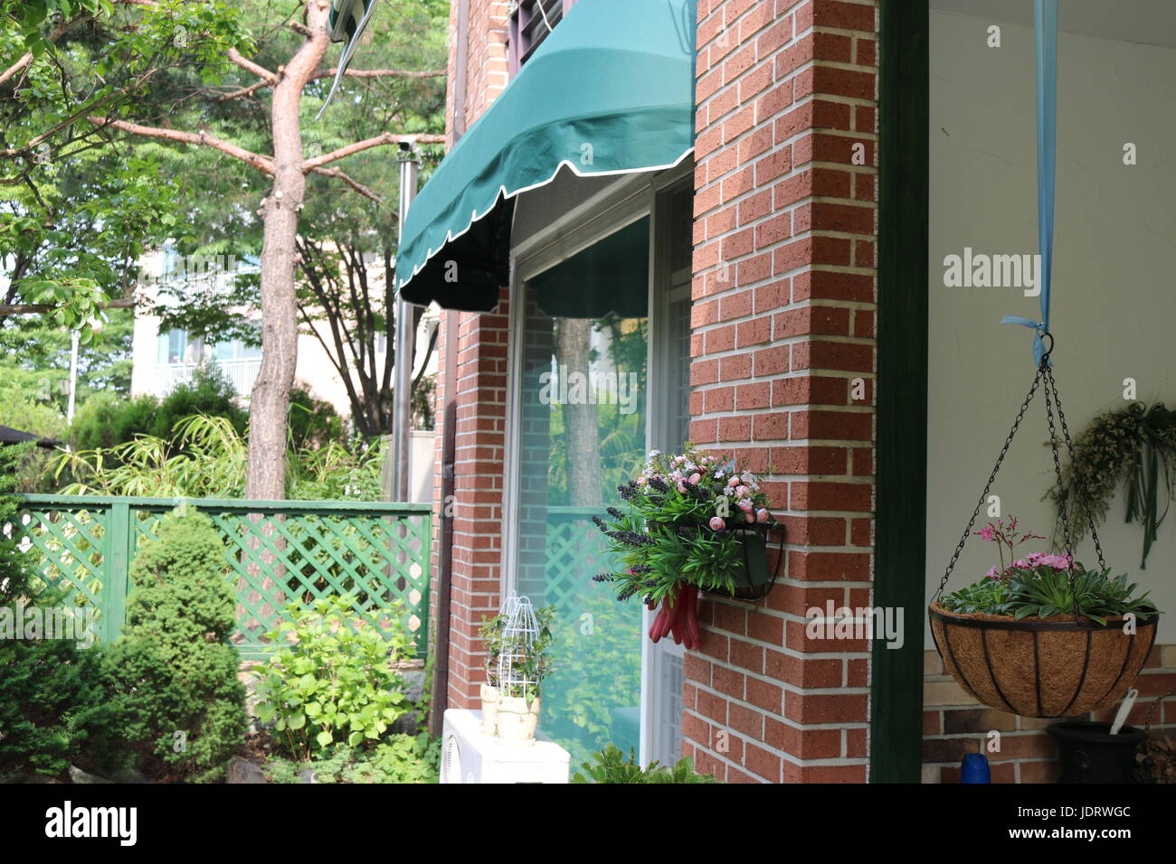 Home garden of another view, another angle Stock Photo - Alamy