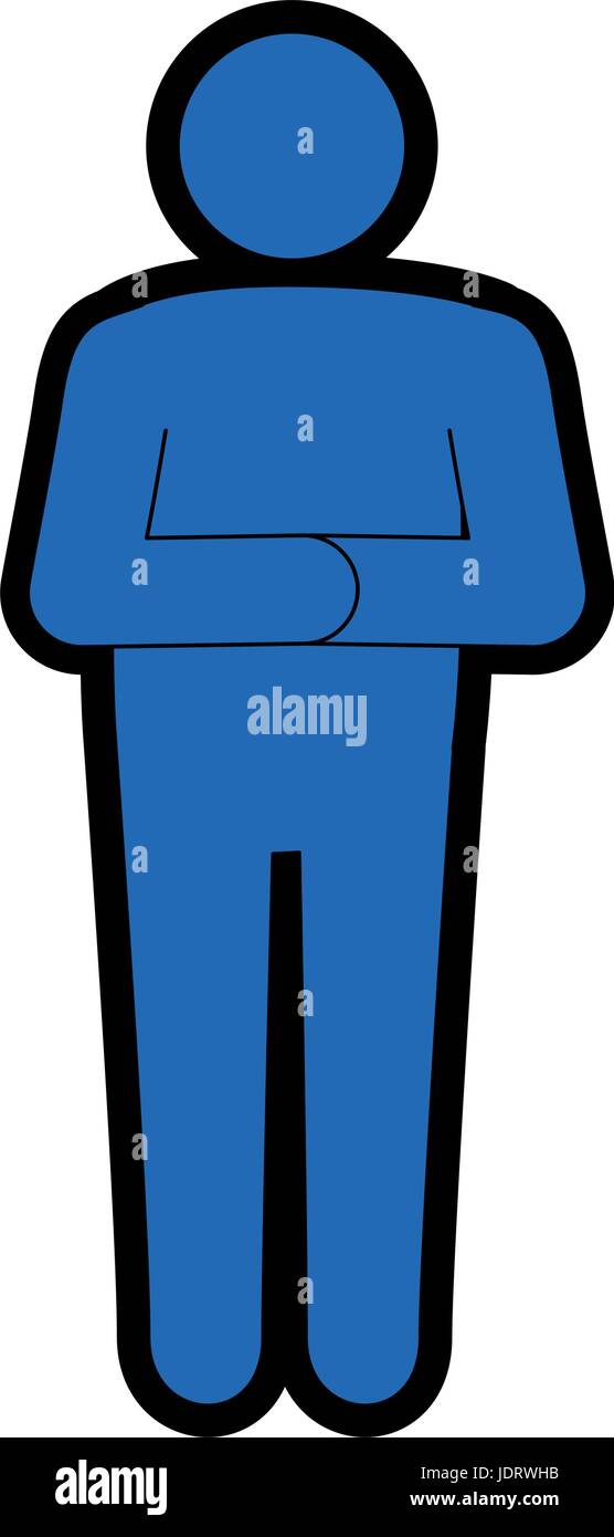 stand up man icon vector illustration graphic design Stock Vector Image ...