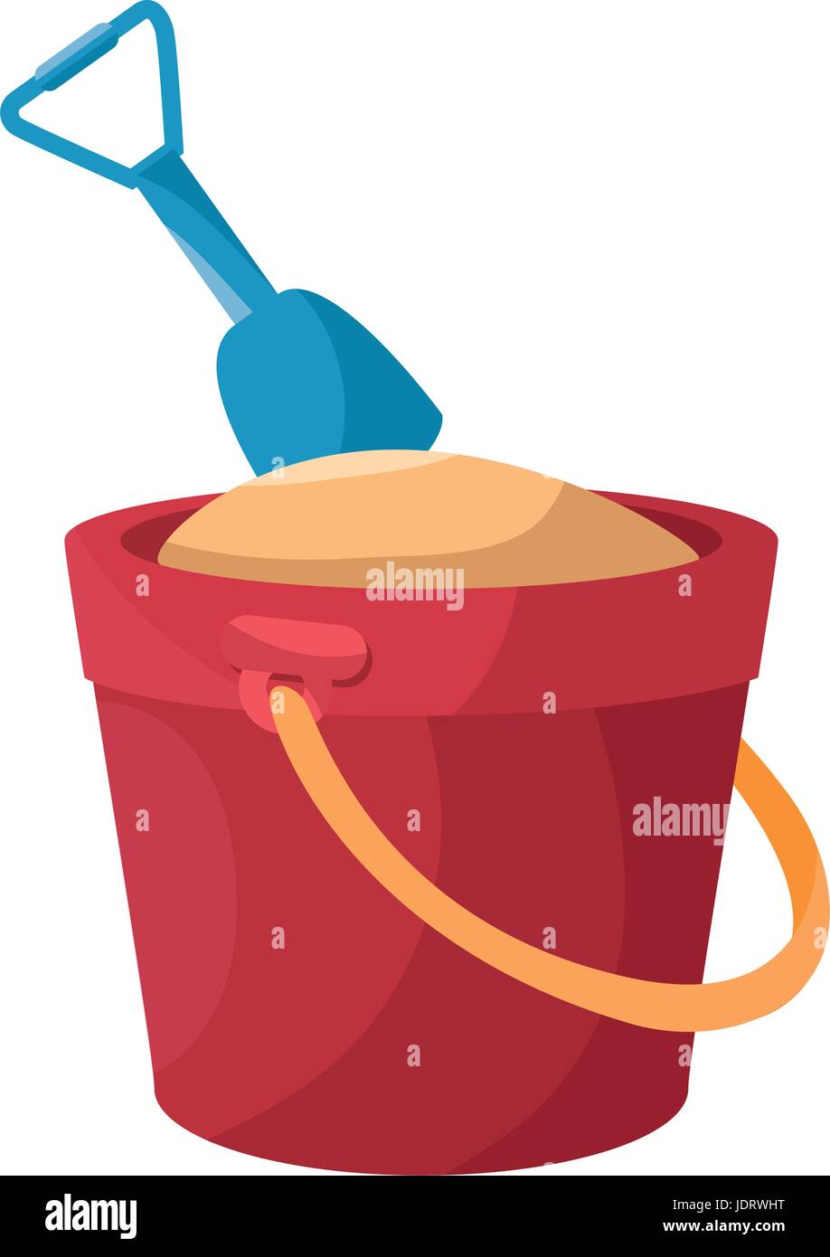Ocean sand water container bucket Stock Vector Images - Alamy