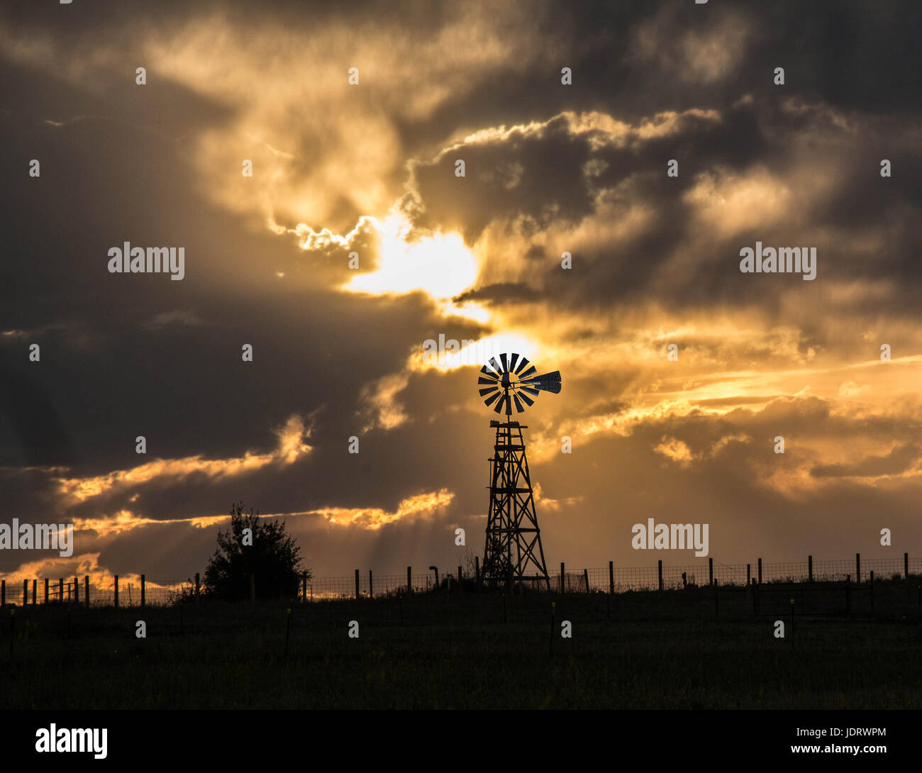 Calhan Colorado sunset Stock Photo - Alamy