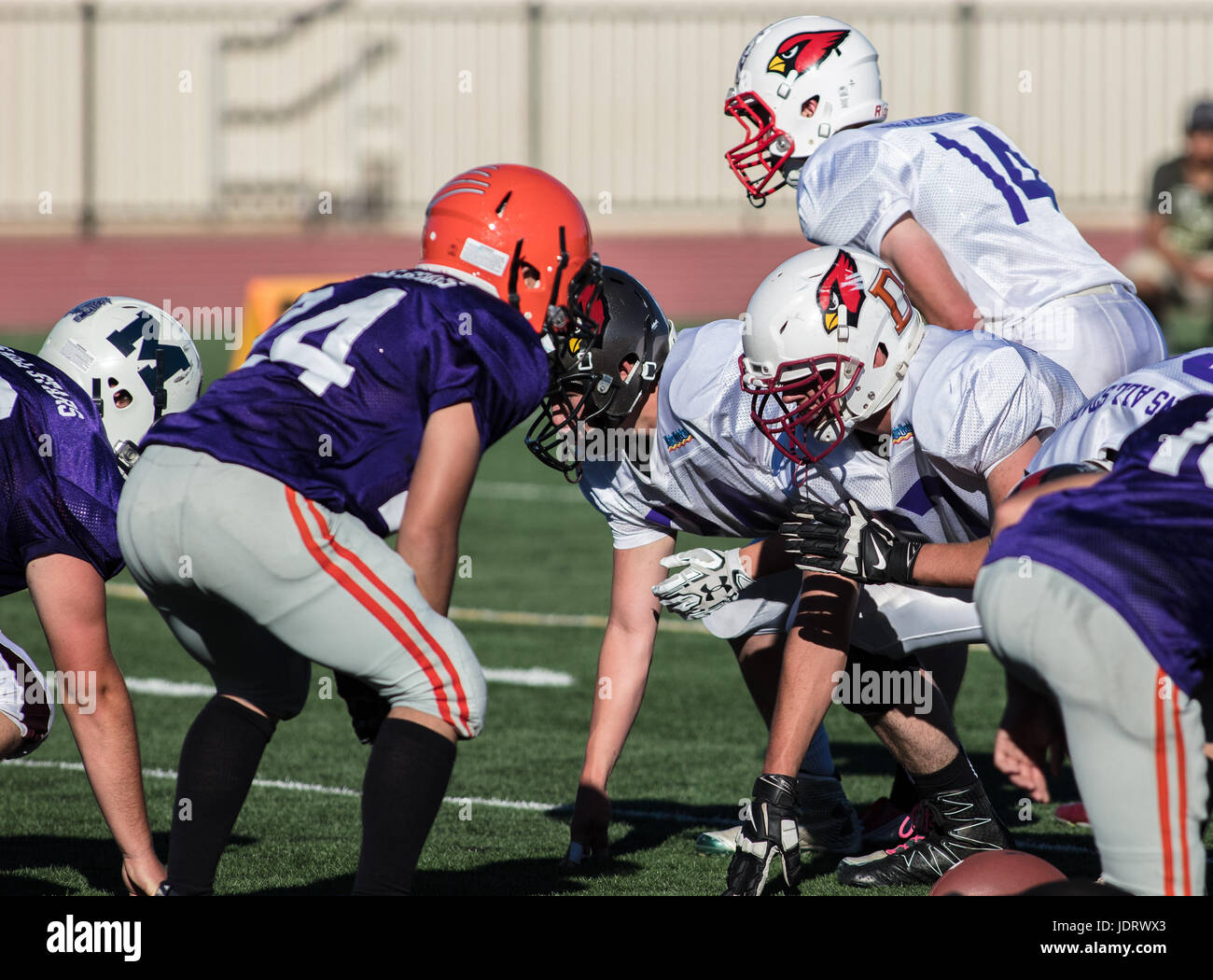 NORCAL Lions Club Football All Star game in Oroville, California Stock ...