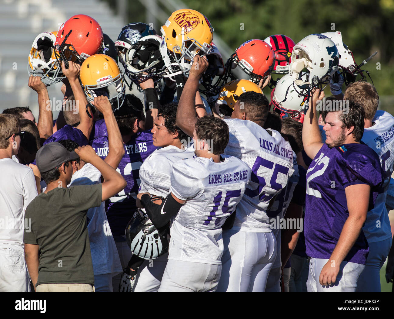NORCAL Lions Club Football All Star game in Oroville, California Stock ...