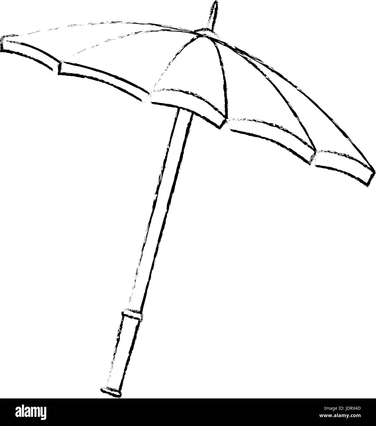 Umbrella isolated draw icon Cut Out Stock Images & Pictures - Alamy