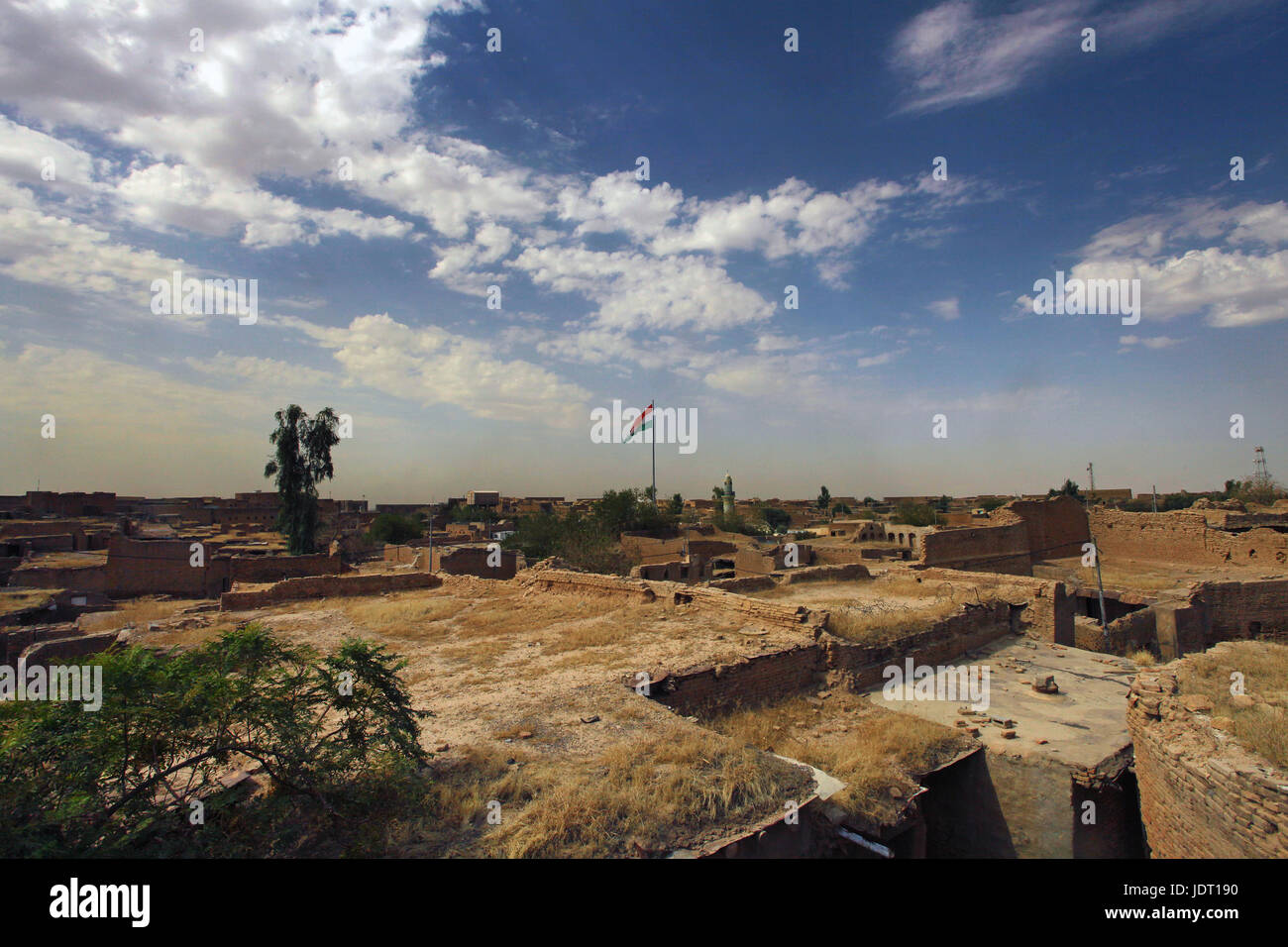 Rooftop view of the Erbil Citadel, locally called Qalat situated in the ...