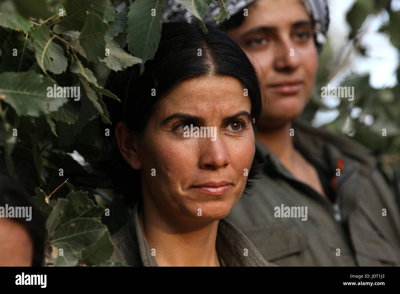 Female Kurdish fighters of the Free Women's Units shortened as YJA STAR ...