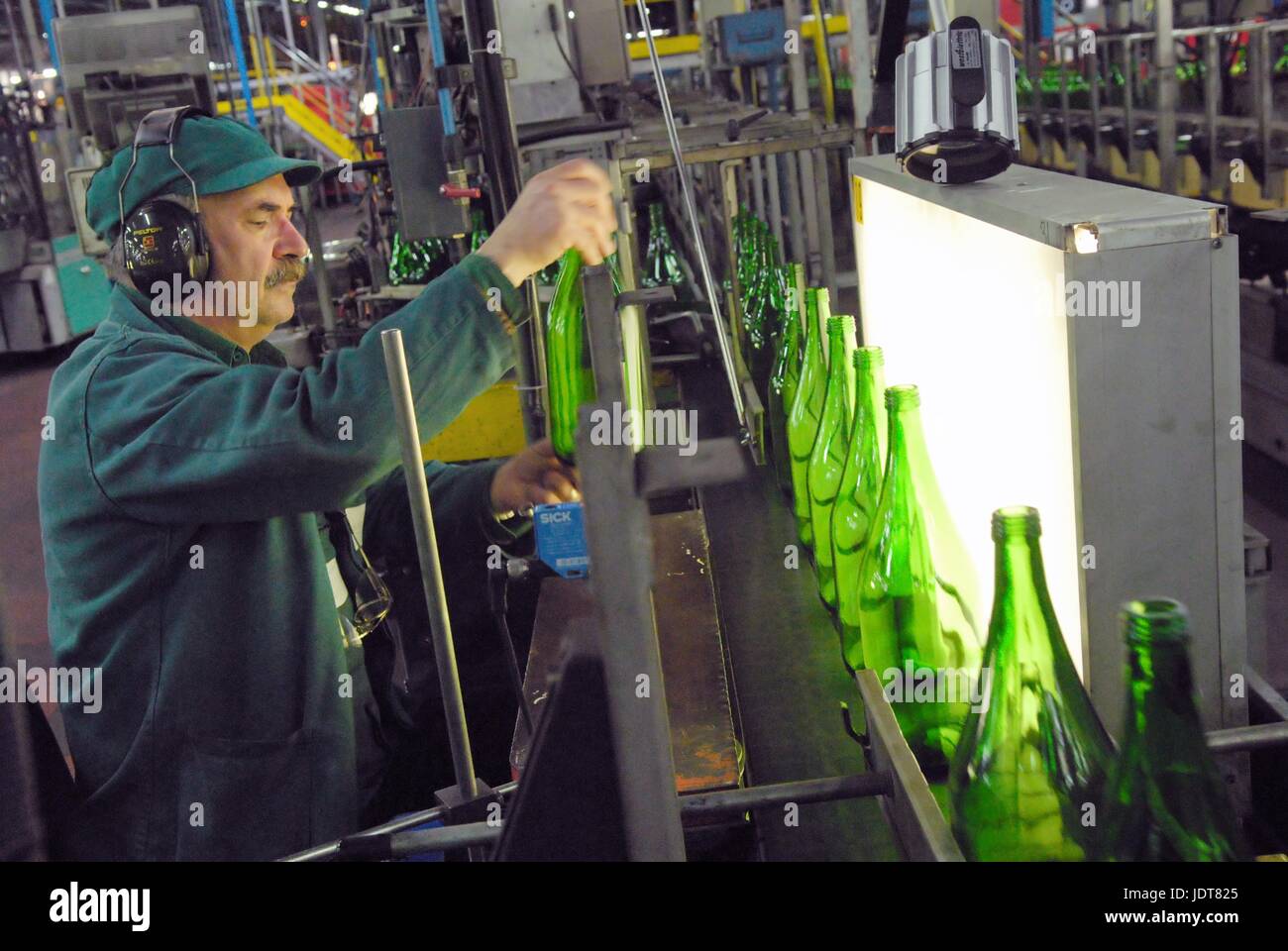 Recycled bottle inspection hi-res stock photography and images - Alamy