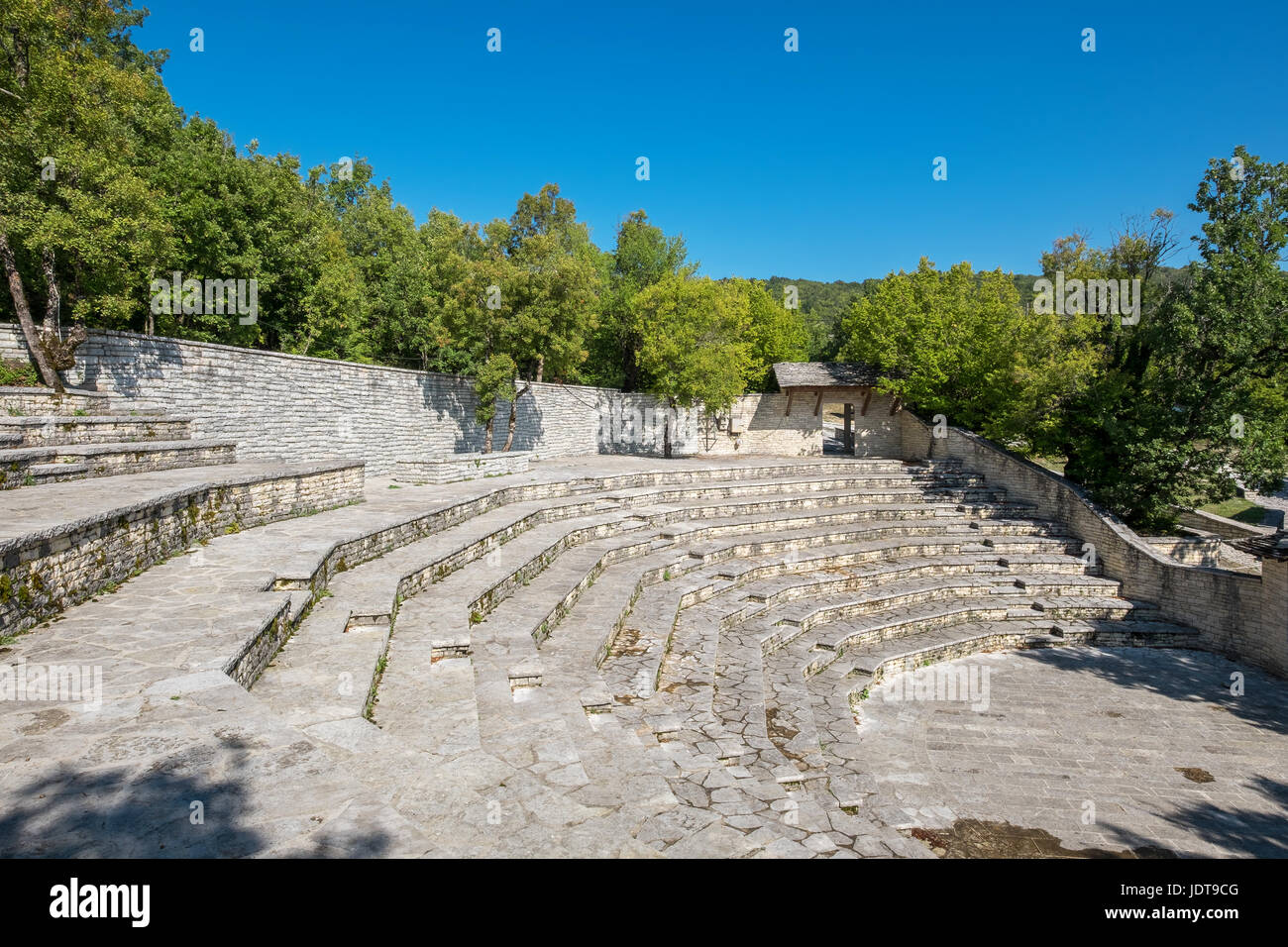 Outdoor Amphitheater in Monodendri, one of the stone villages of ...