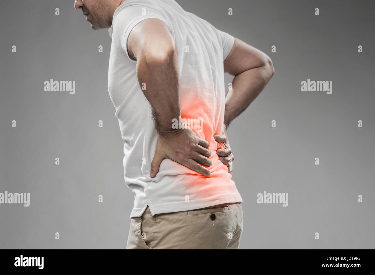 Close up man back pain hi-res stock photography and images - Alamy