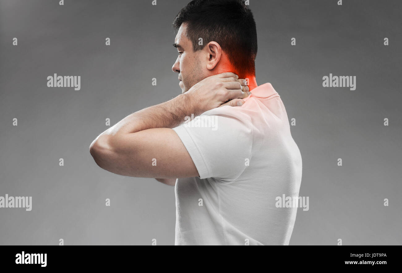 Neck pain neckache concept close hi-res stock photography and images ...