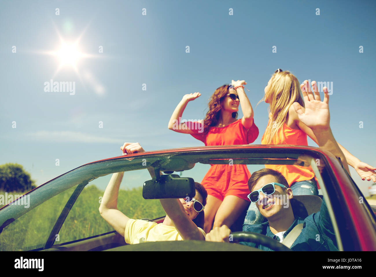 Driving with friends hi-res stock photography and images - Alamy