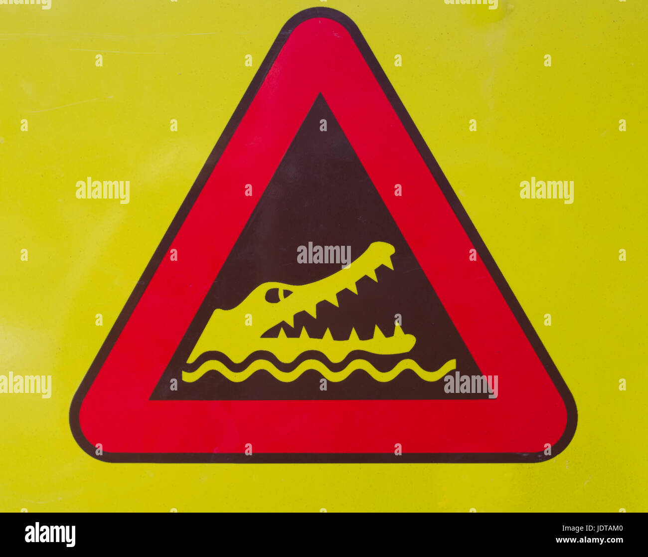 Warning signs at Palm Cove, near Cairns, Queensland, Australia Stock ...