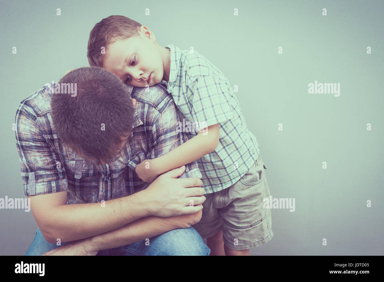 Adult son dad sad hi-res stock photography and images - Alamy
