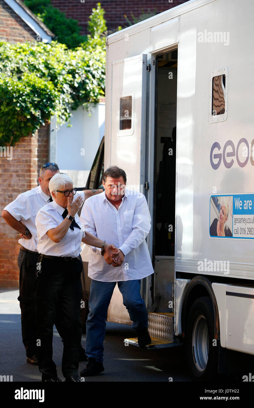 Robert Trigg arrives at Lewes Crown Court during his trial. Trigg is ...