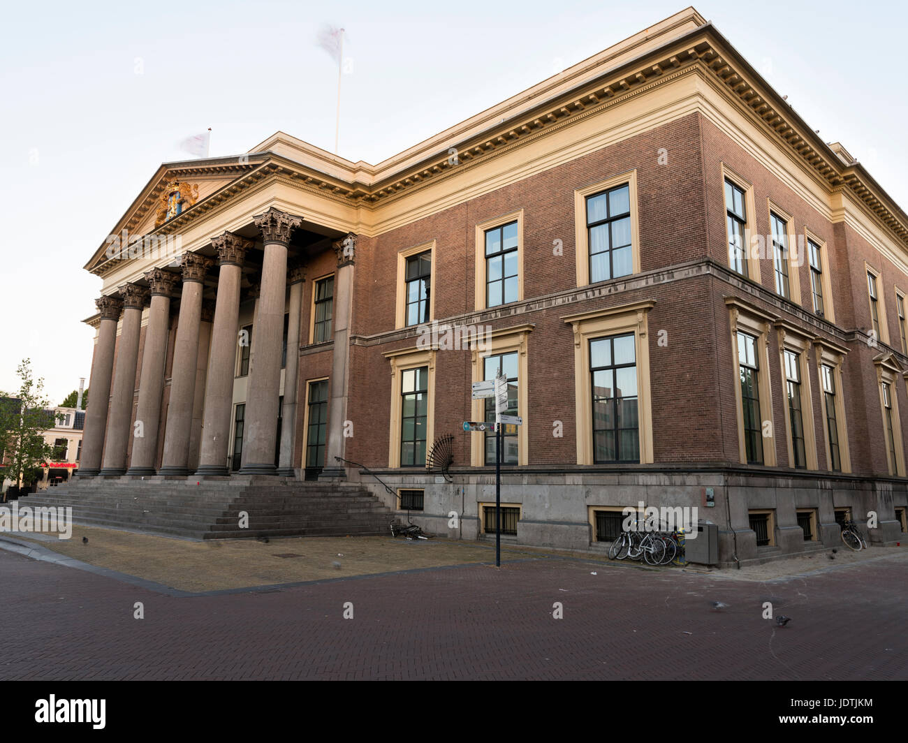 neo classical old courthouse in leeuwarden, capital of the dutch ...