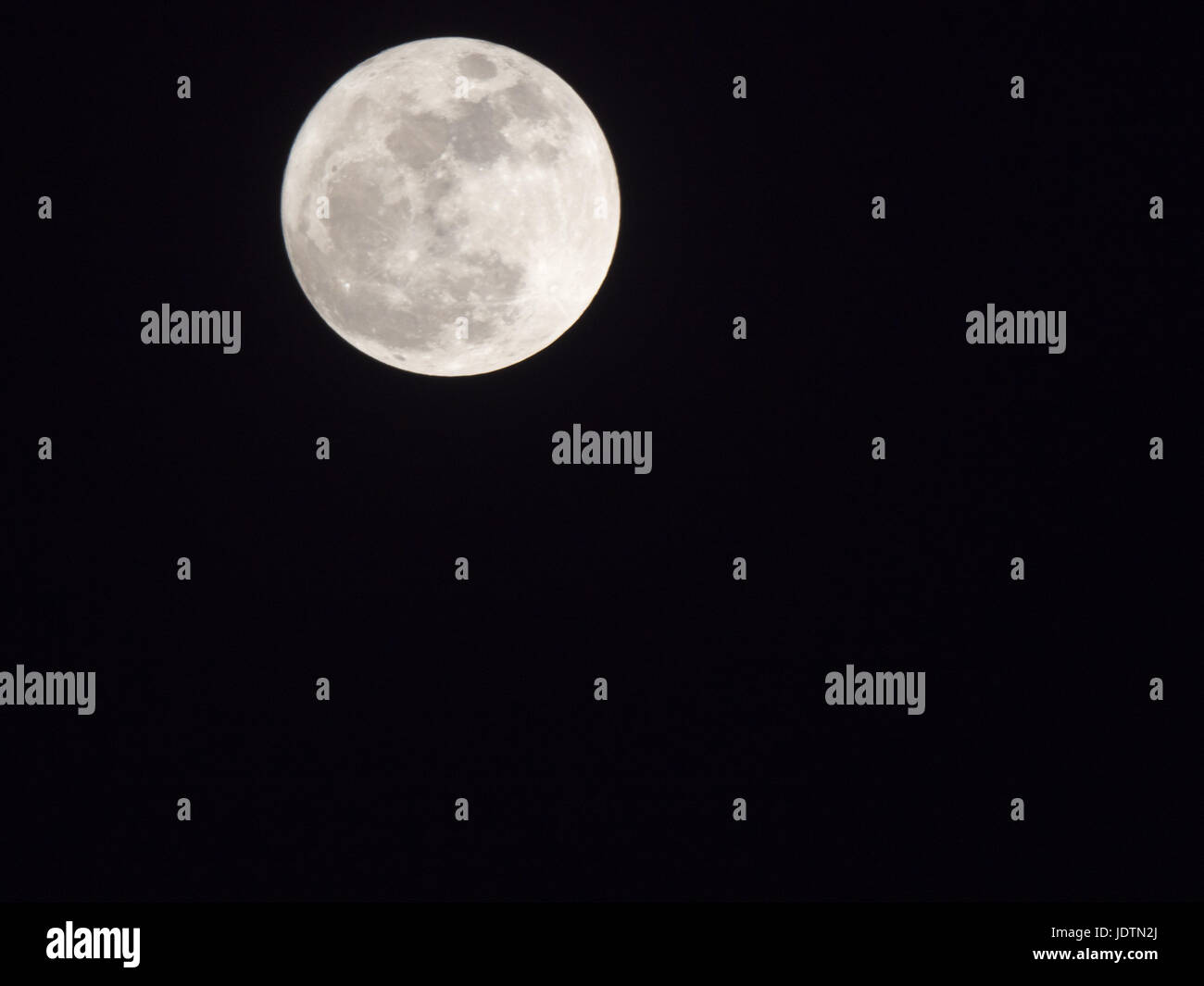 Full moon in the darkness sky Stock Photo - Alamy