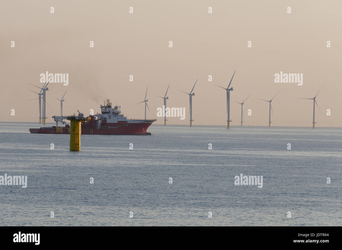 The Cable Lay Vessel Fugro Symphony at the Rampion Offshore Windfarm ...