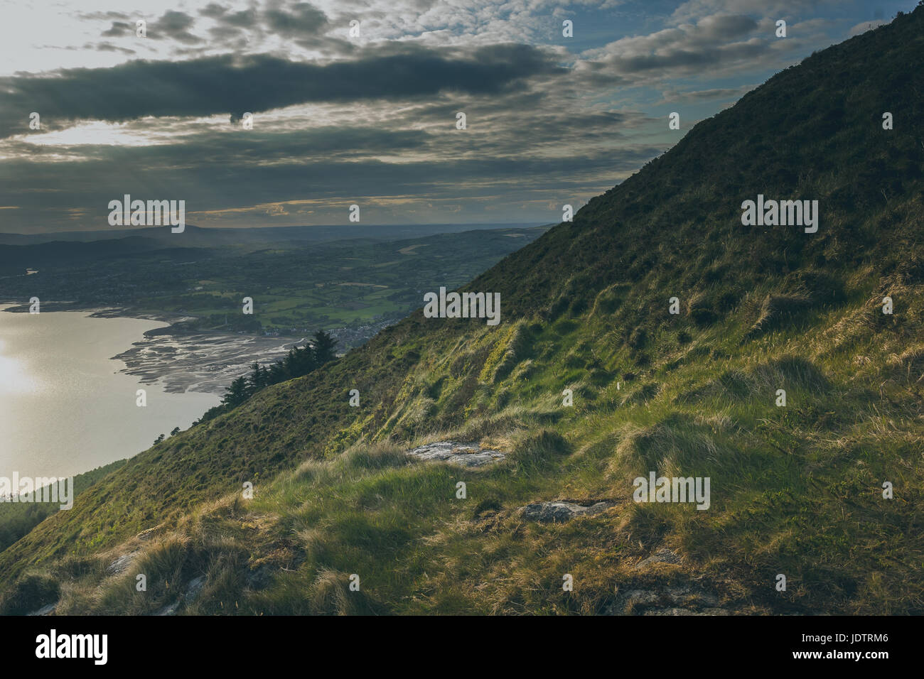 a view off the cliff with a sea and sky Stock Photo - Alamy
