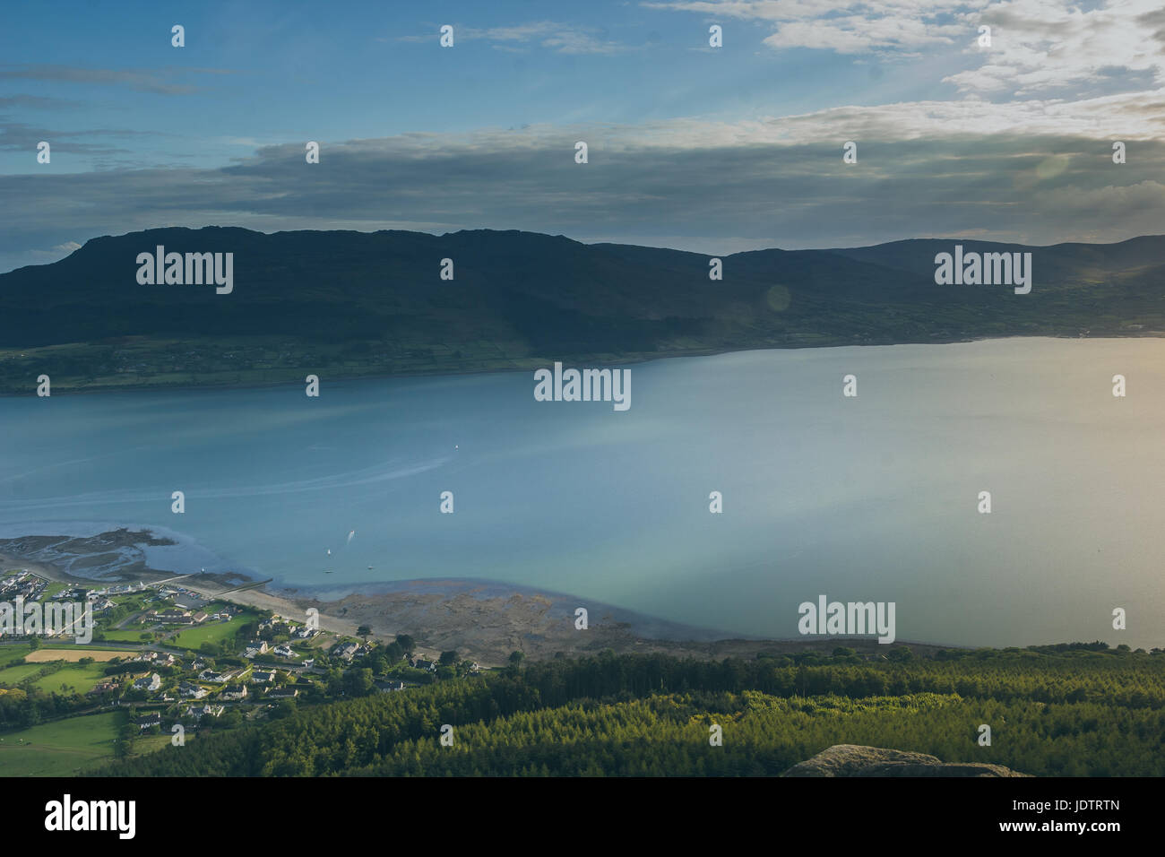 an Irish landscape with a beautiful sky Stock Photo - Alamy