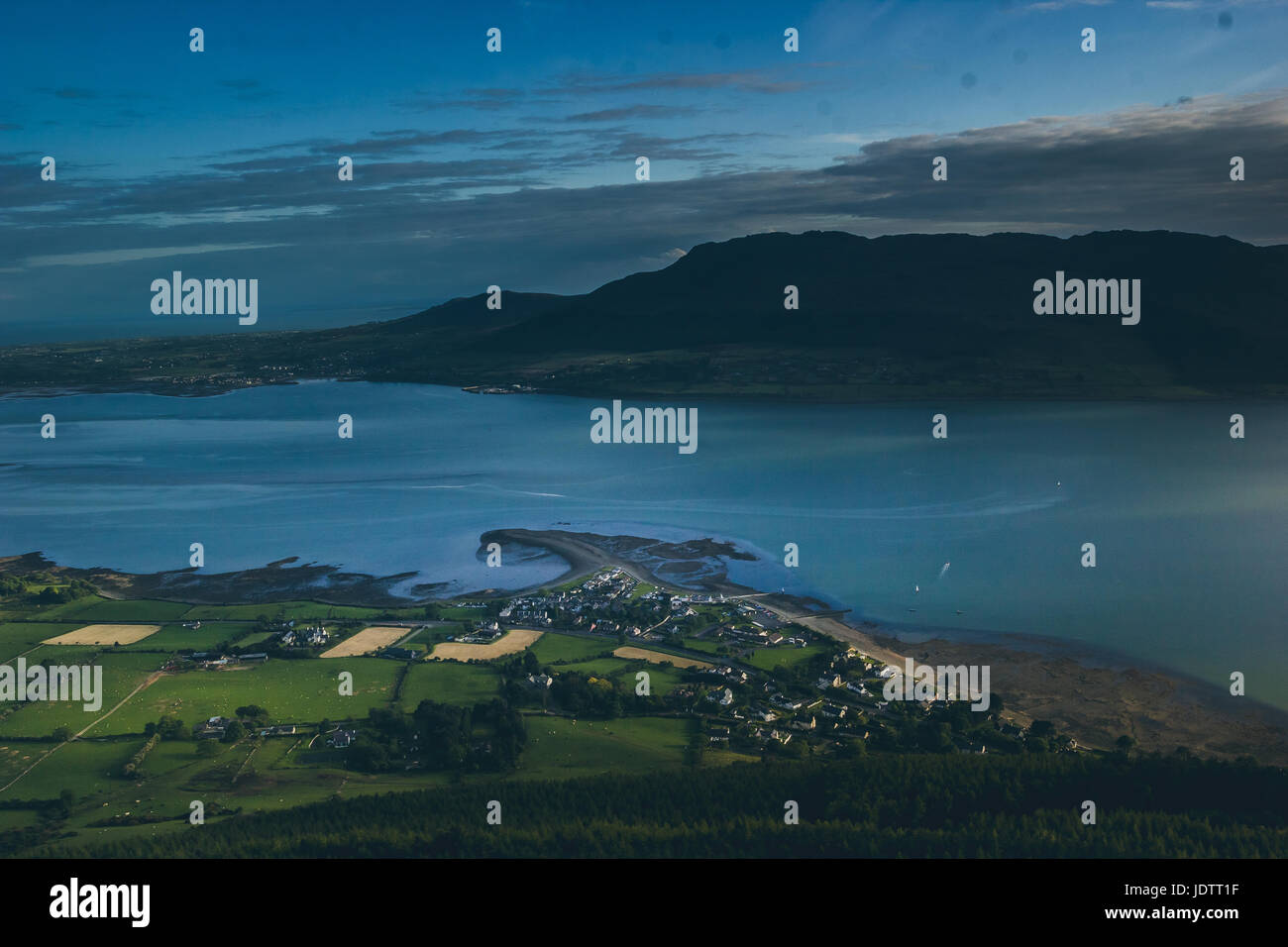 an Irish landscape with a beautiful sky Stock Photo - Alamy
