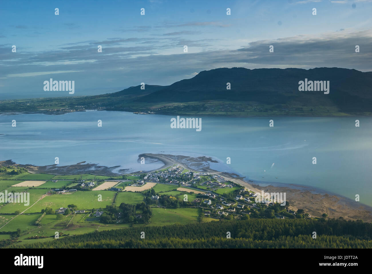 an Irish landscape with a beautiful sky Stock Photo - Alamy