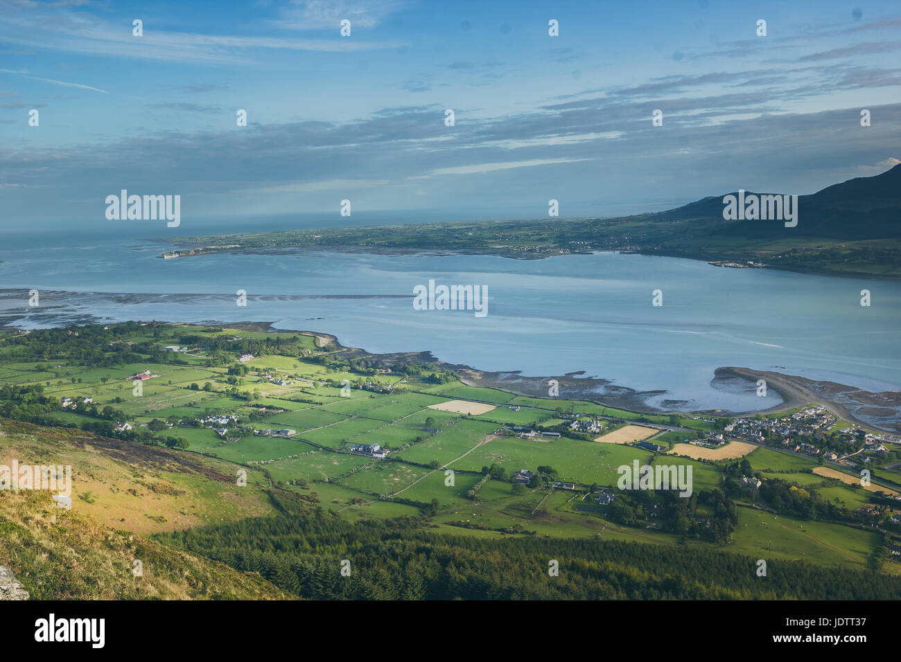an Irish landscape with a beautiful sky Stock Photo - Alamy