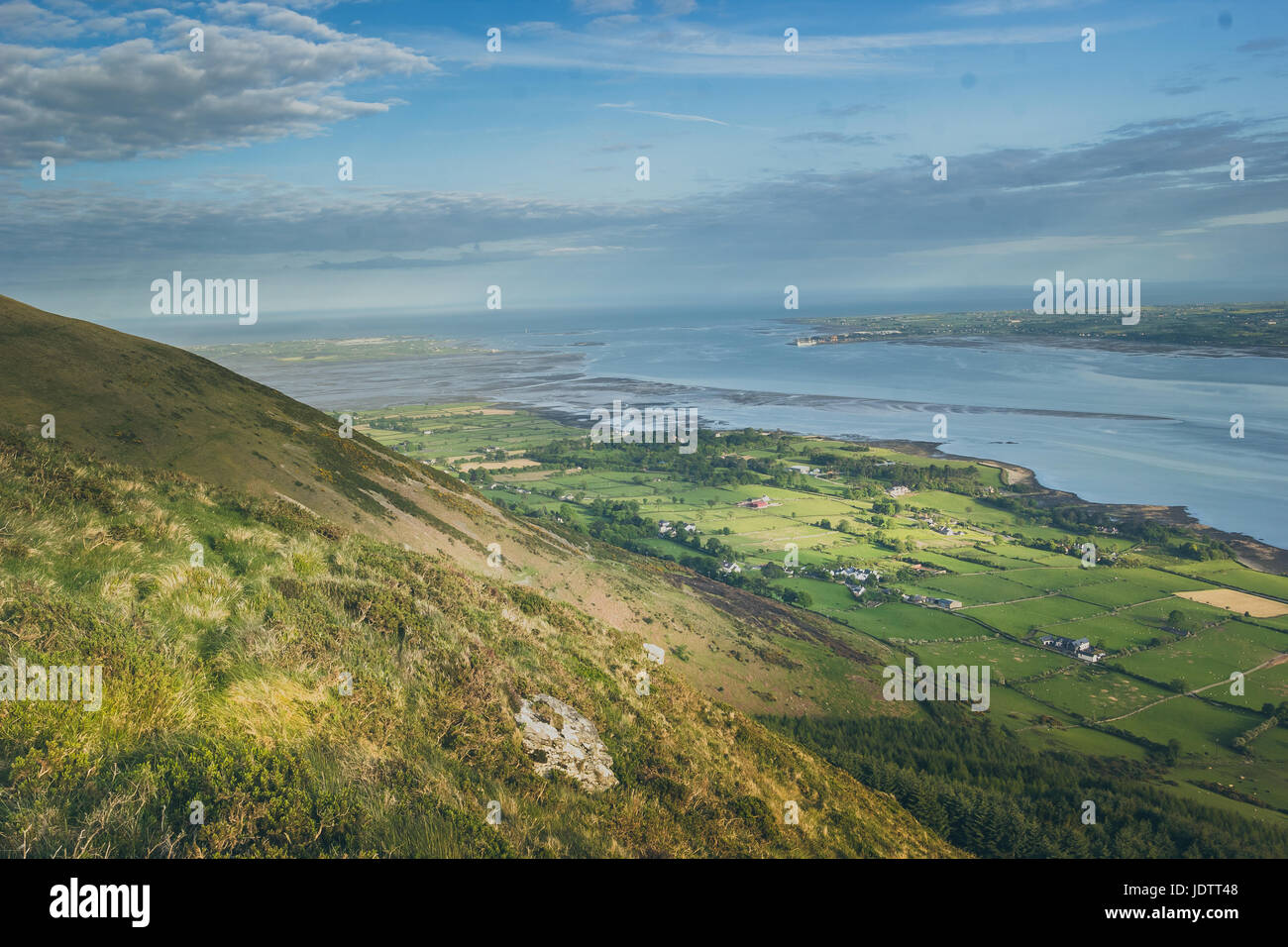 an Irish landscape with a beautiful sky Stock Photo - Alamy