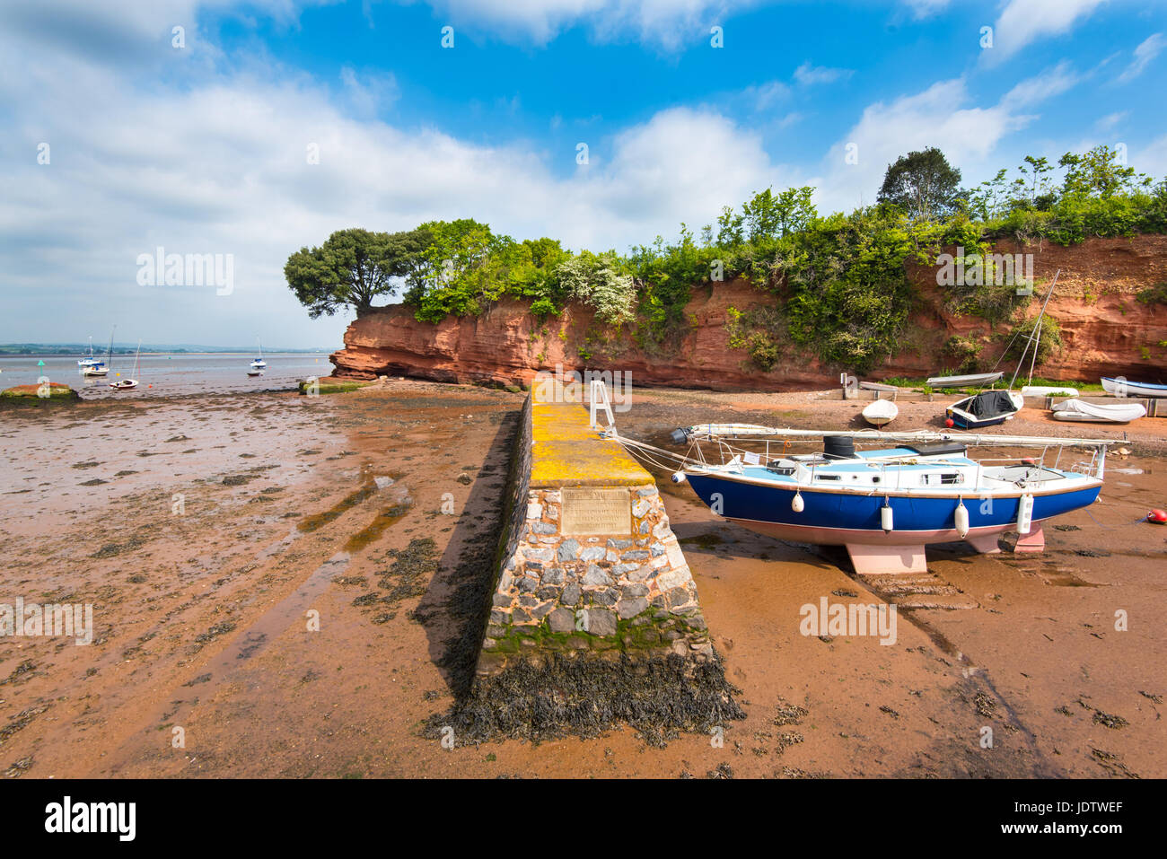 The Boat Shelter, forming part of the harbour at Lympstone, Devon. The ...