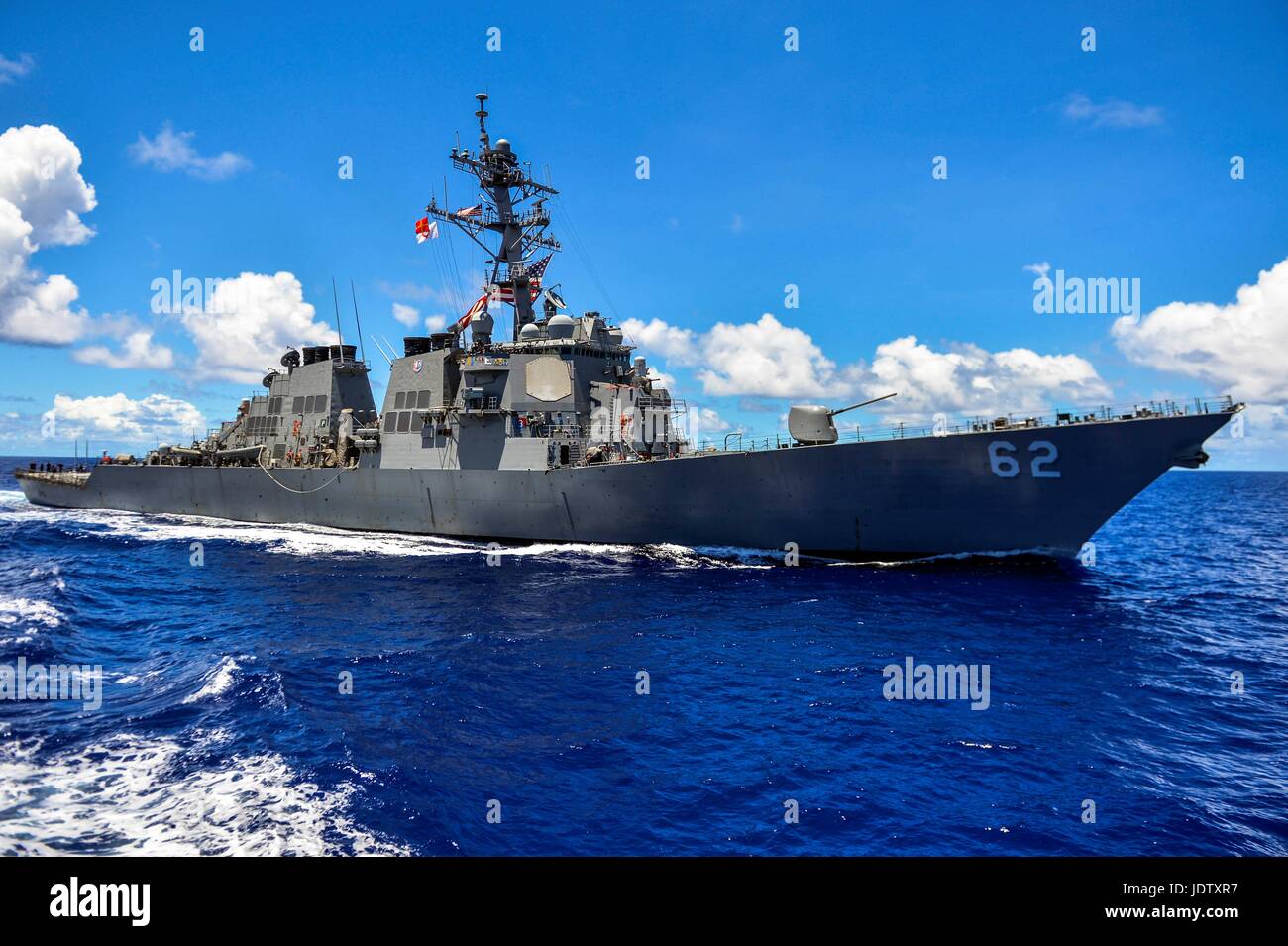 The U.S Navy Arleigh Burke-class guided missile destroyer USS ...
