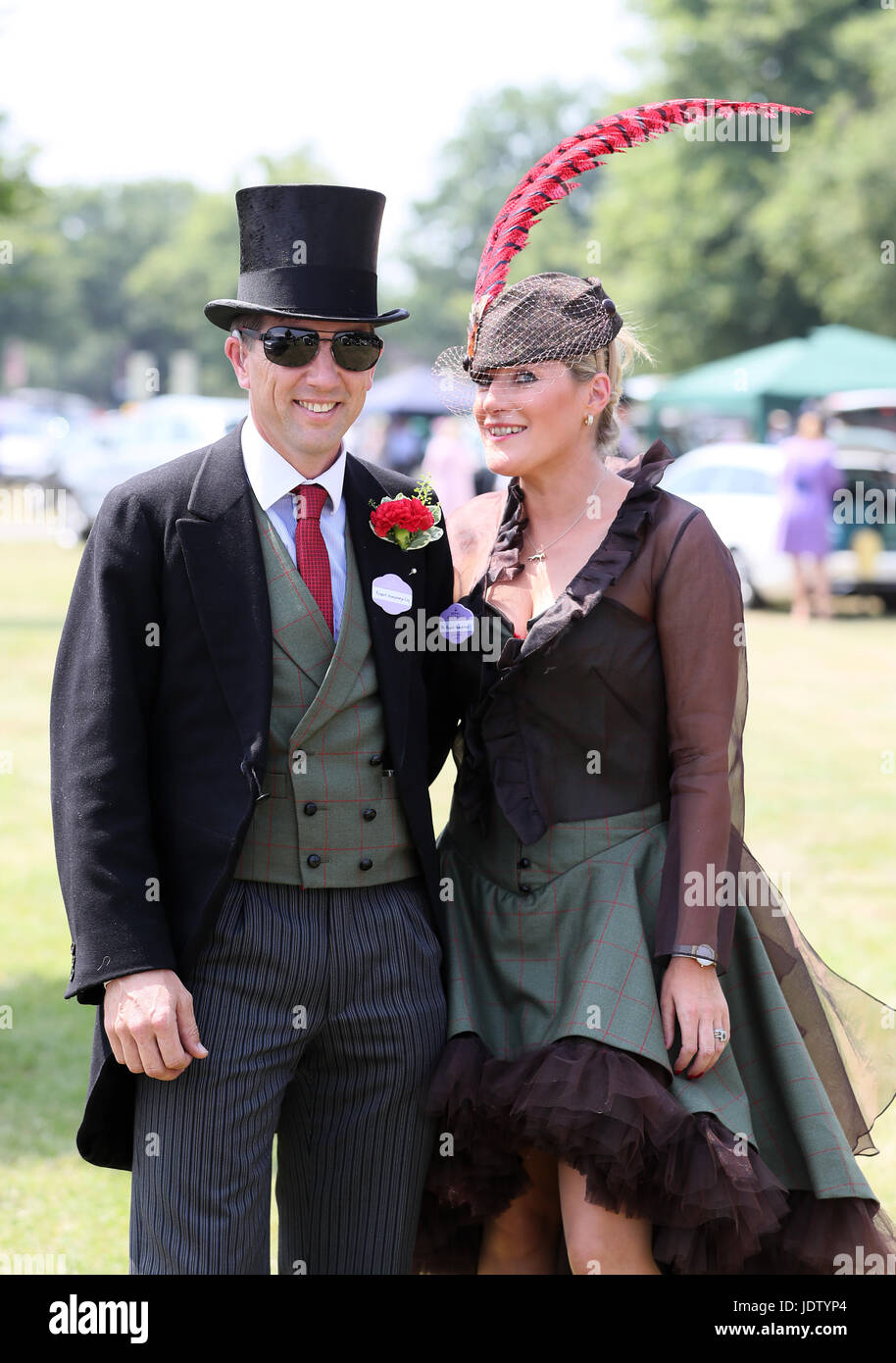Rupert and Emma Humphreys from Usk during day two of Royal Ascot at ...