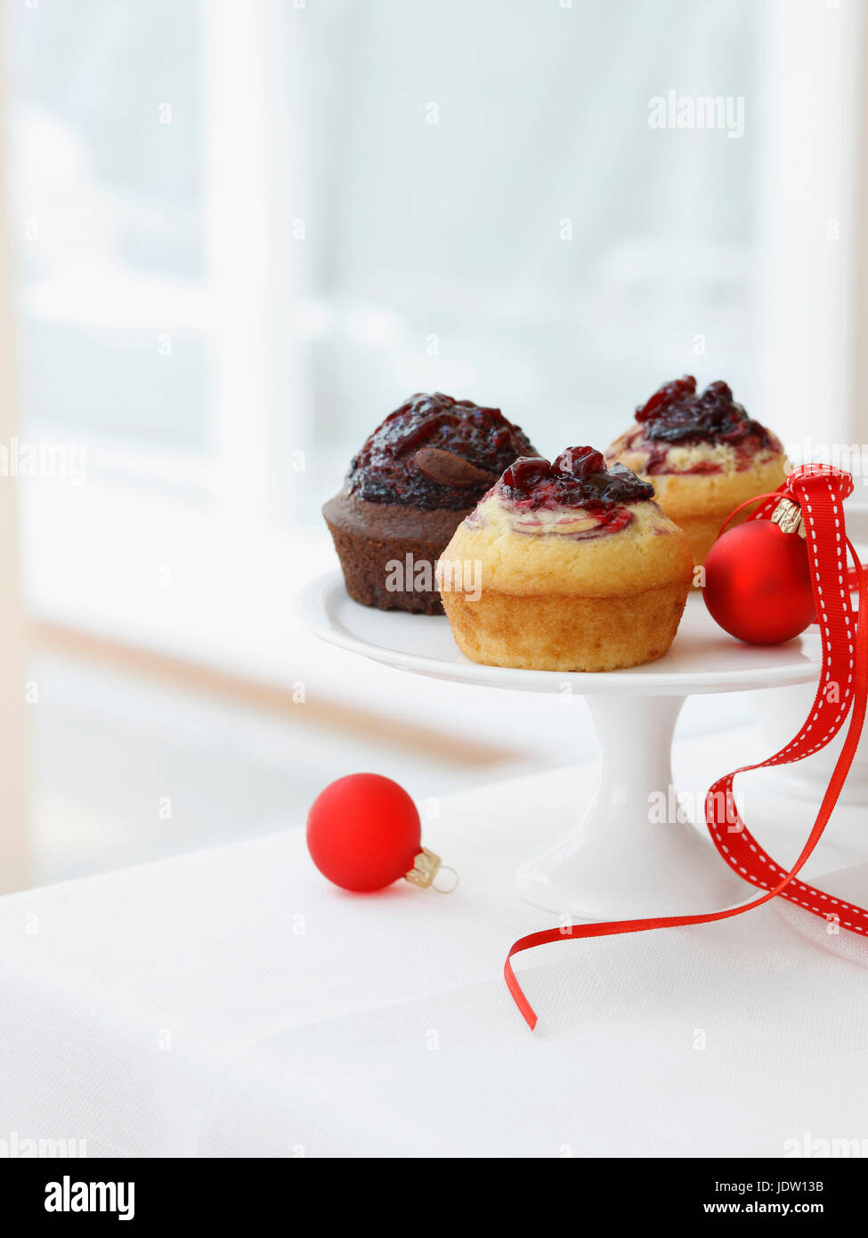 Various muffins on serving tray Stock Photo - Alamy