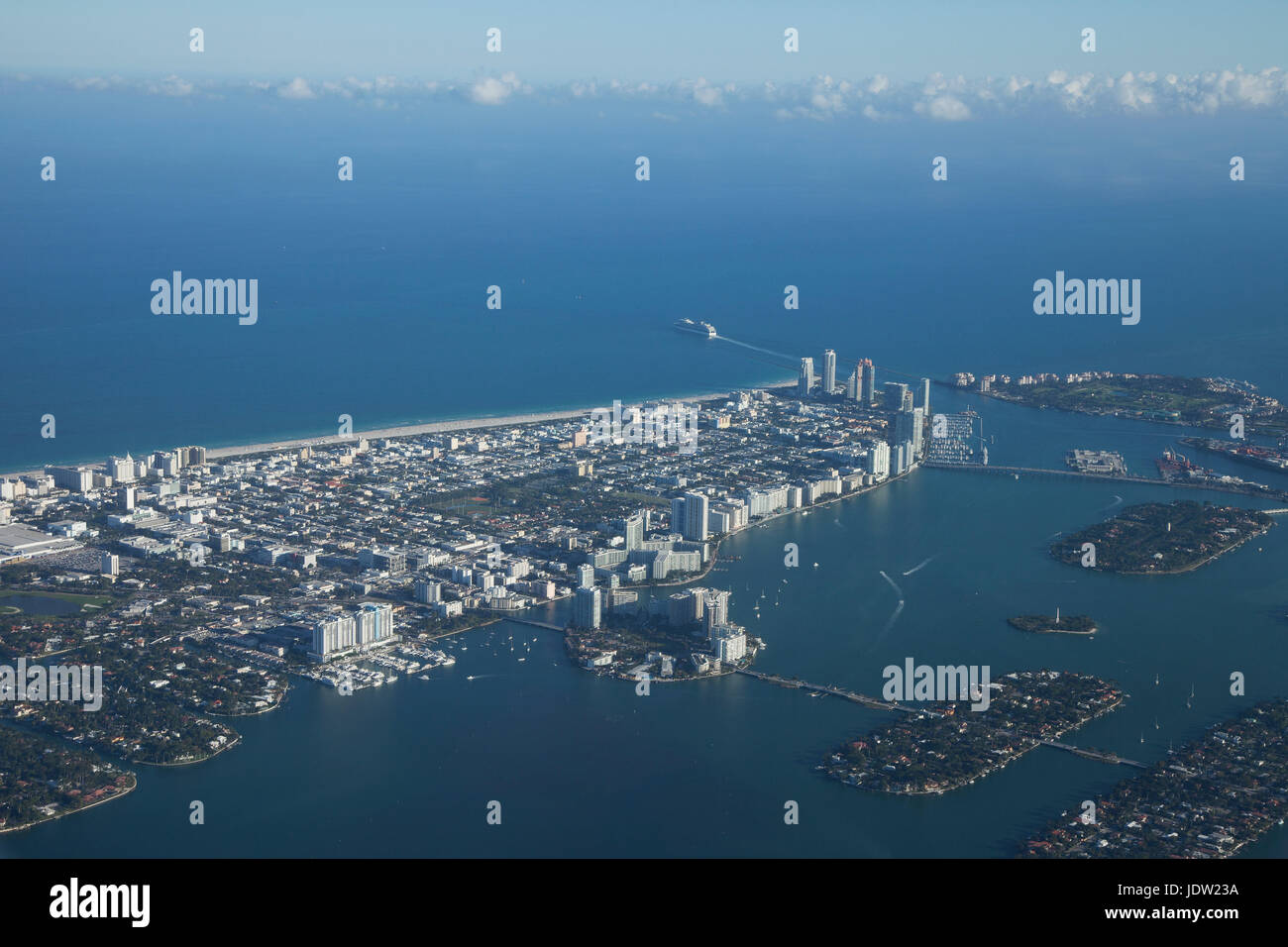 Aerial view of downtown Miami Stock Photo - Alamy